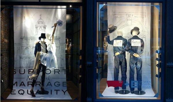 javipop visual: LEVI´S WINDOWS on MARRIAGE EQUALITY