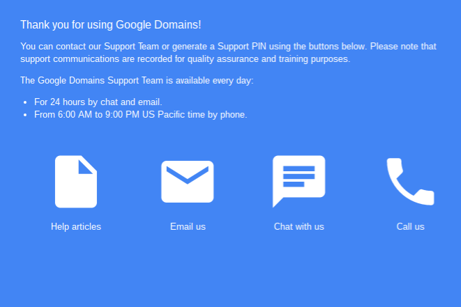 Google Domains Provides Personal Support
