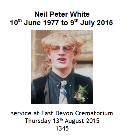 Public Transport Experience: Neil Peter White - No 2 son - RIP