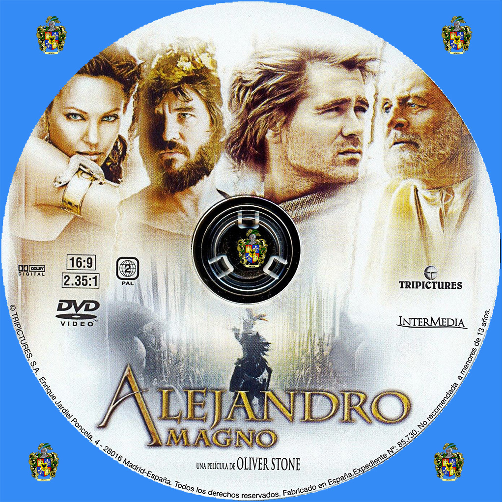 Caratulas y etiquetas: Alejandro Magno