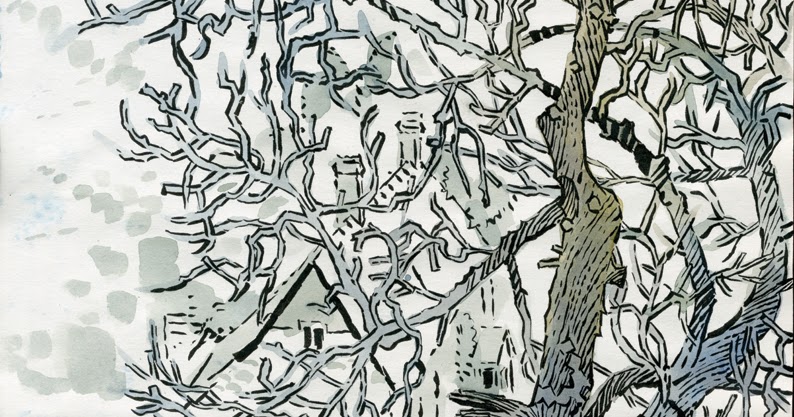 Simon Gane: Fallen tree sketches