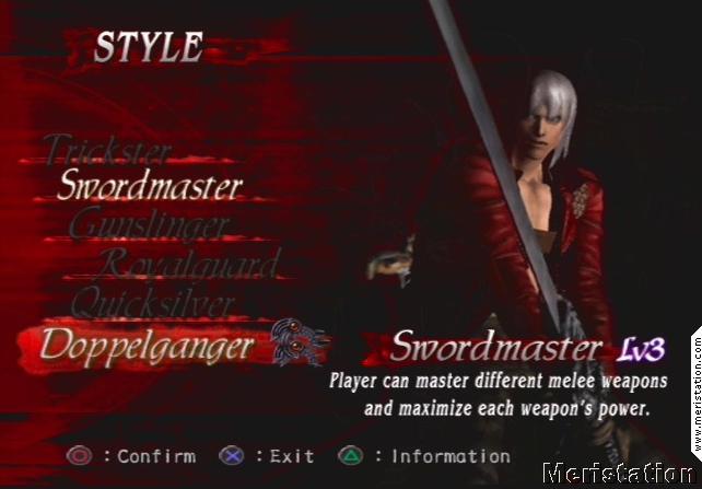 Devil May Cry 3: Estilos de Dante