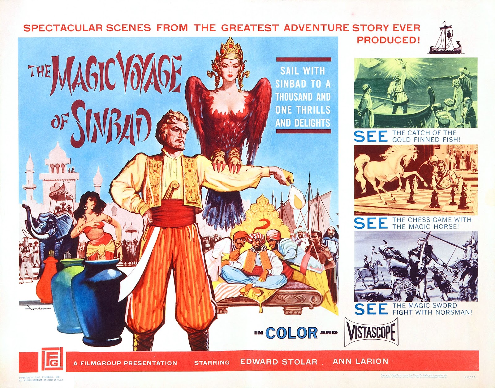 The Geeky Nerfherder: Movie Poster Art: Sinbad (1947 - 2012)