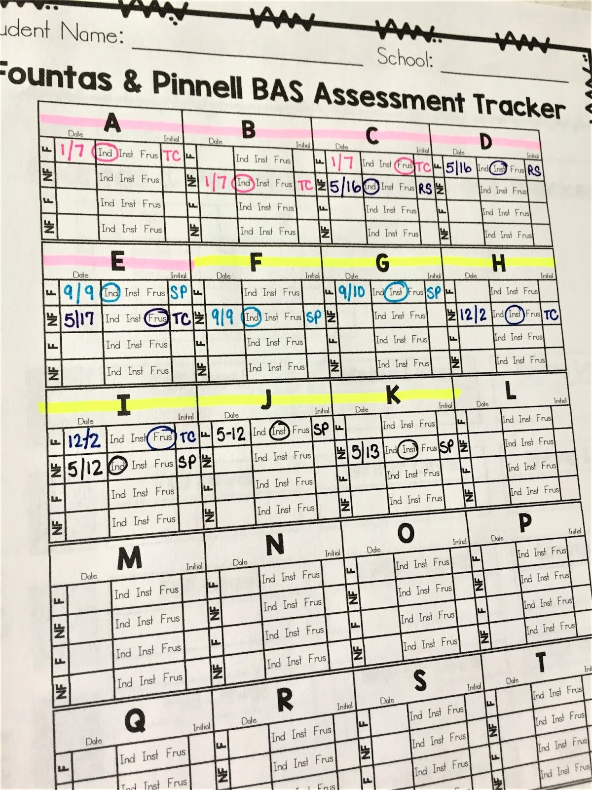 Teaching Takes the Cake: BAS Benchmark Assessment Tracking System