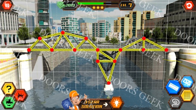 Bridge Construction Simulator [Easy] Level 7 ~ Doors Geek