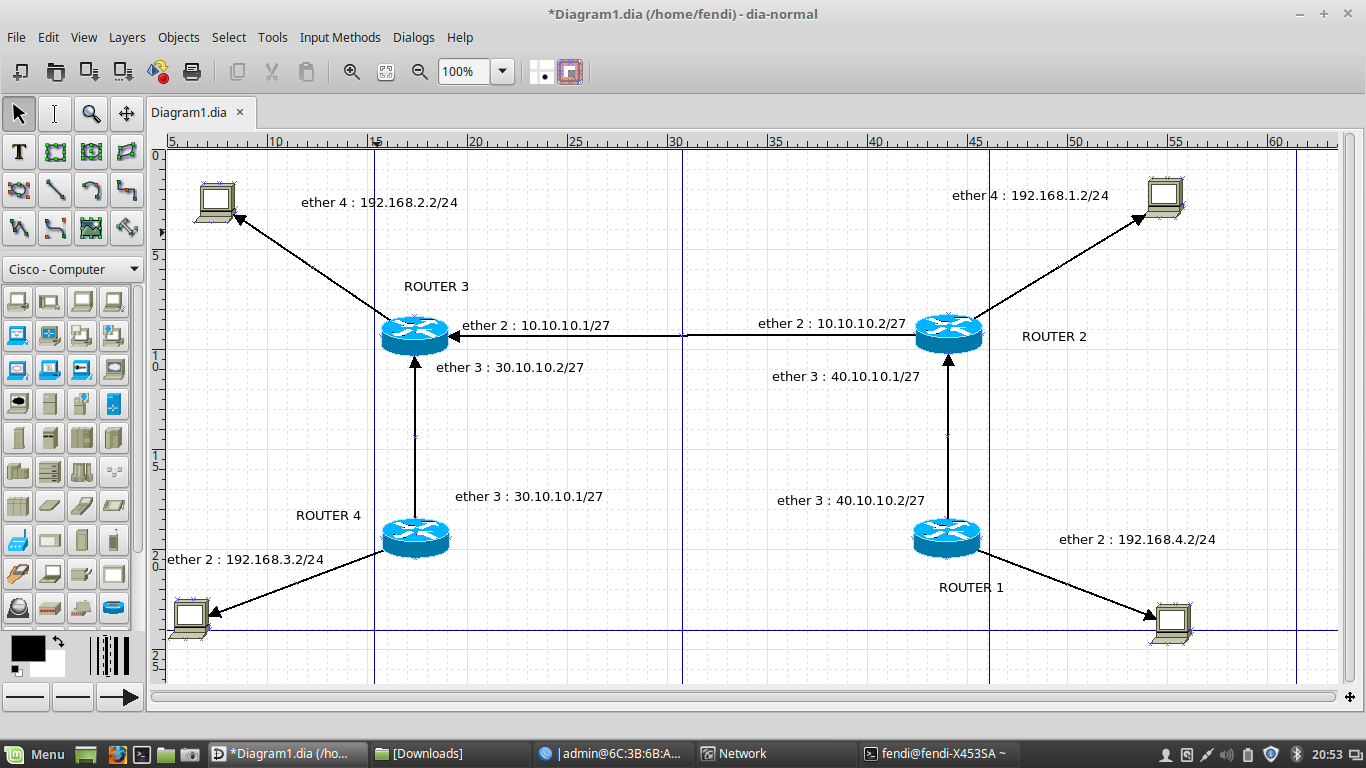konfigurasi ospf single area pada mikrotik