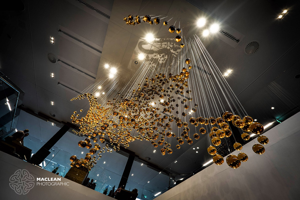 Red Bull Sculpture in the Welcome Centre