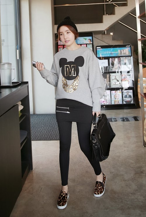 [Miamasvin] M and Chain Print Sweater | KSTYLICK - Latest Korean ...