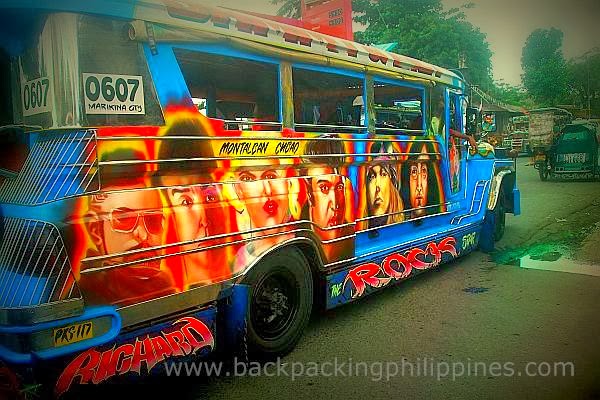 Backpacking Philippines: Rock Icons/Colorful Jeepney Art (Montalban ...