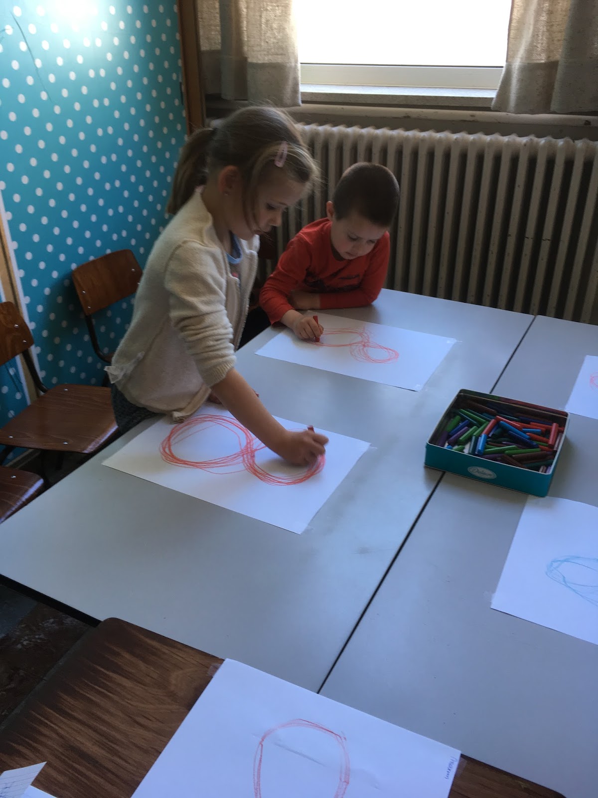 Juf Katrien: Oefenen : liggende en staande acht