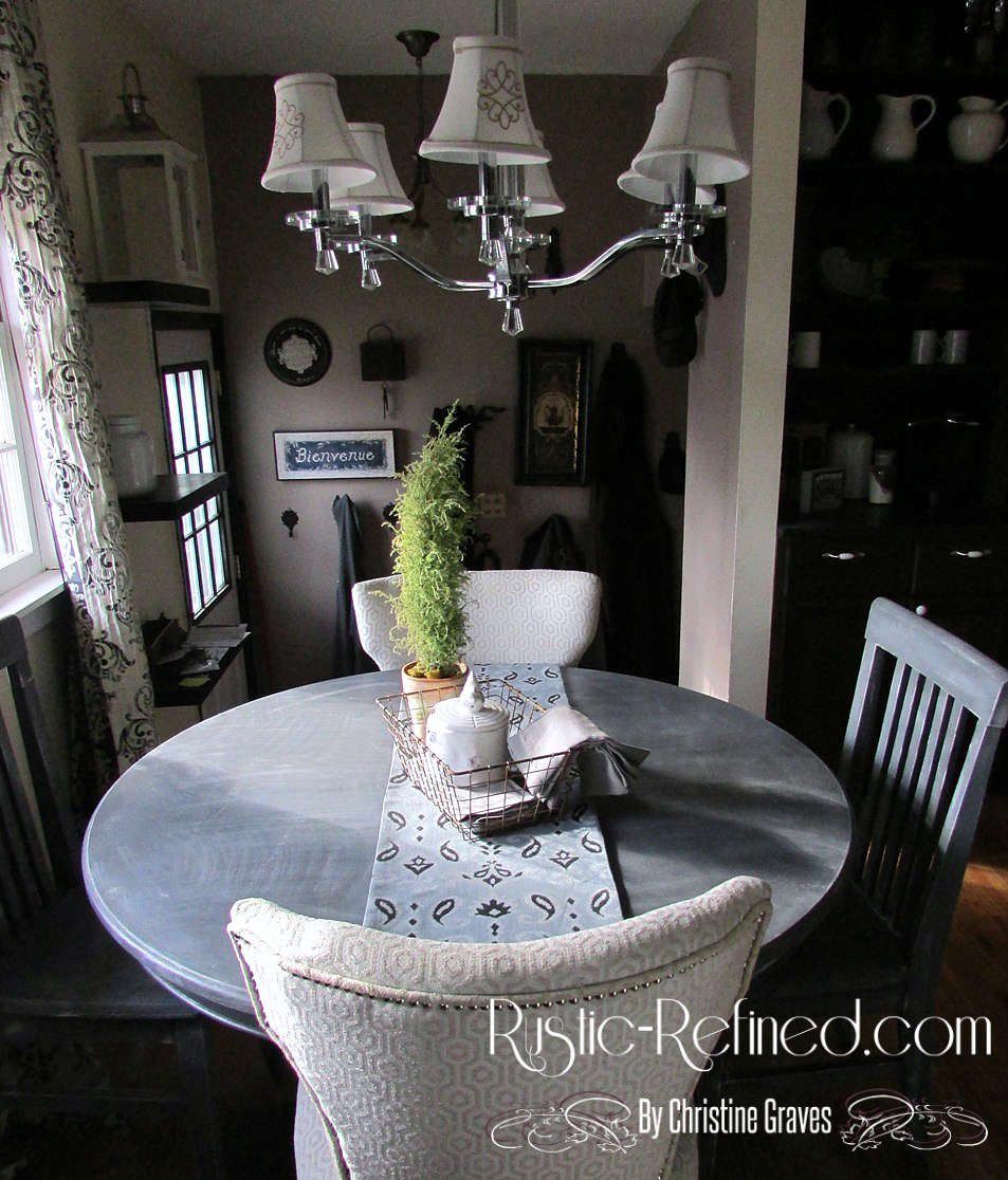 Chalk Painting a Kitchen Table | Rustic & Refined