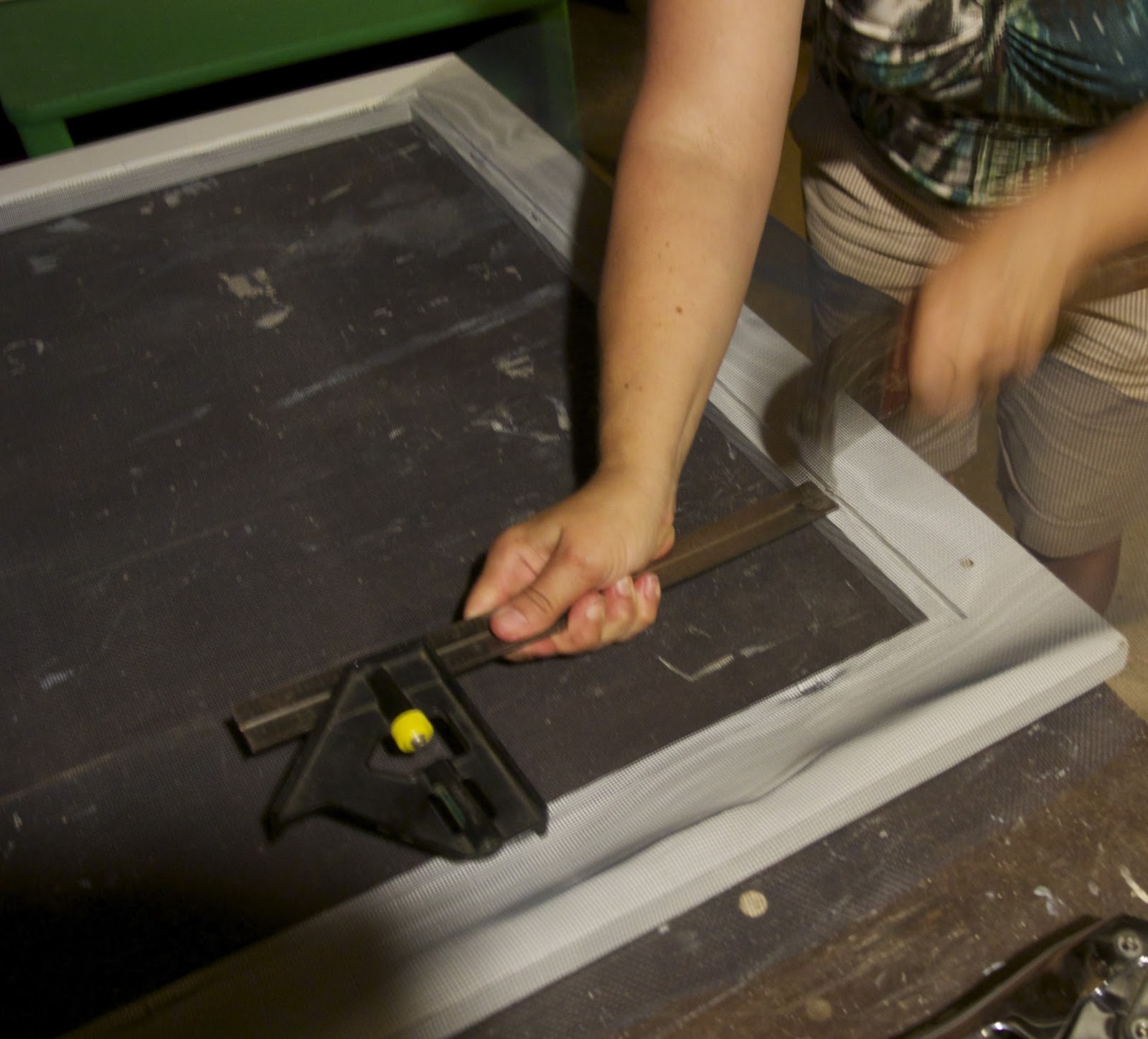 Life at Pugsley: How to make wood window screens 11: Installing the ...