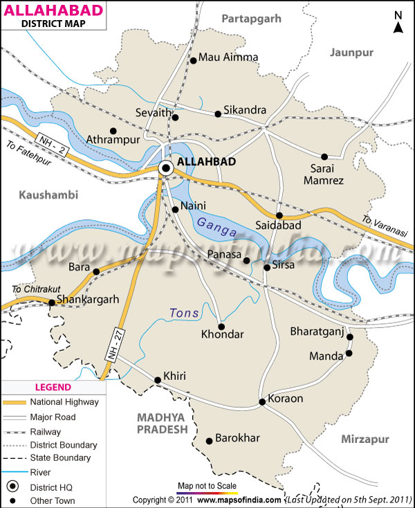प्रतापगढ़ के पड़ोसी जिले ( Neighboring District of Pratapgarh )