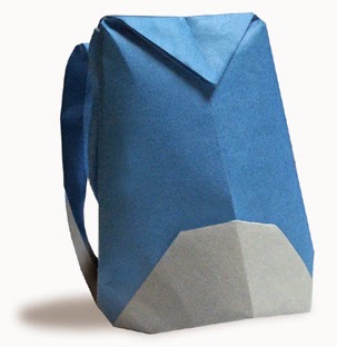 Rucksack - Easy Origami instructions For Kids