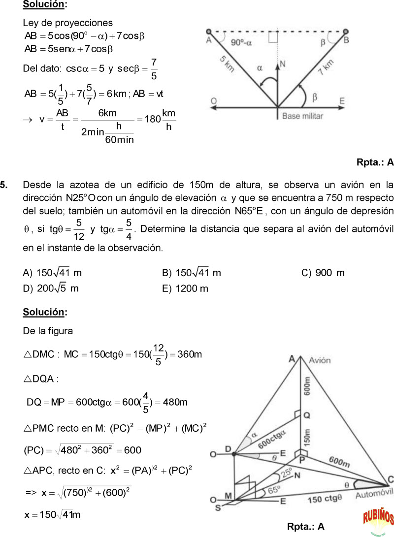 RESOLUCION DE TRIANGULOS OBLICUANGULOS EJERCICIOS RESUELTOS PDF