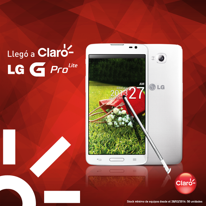 CLARO QUE TIENES MAS: LG G Pro Lite en Claro