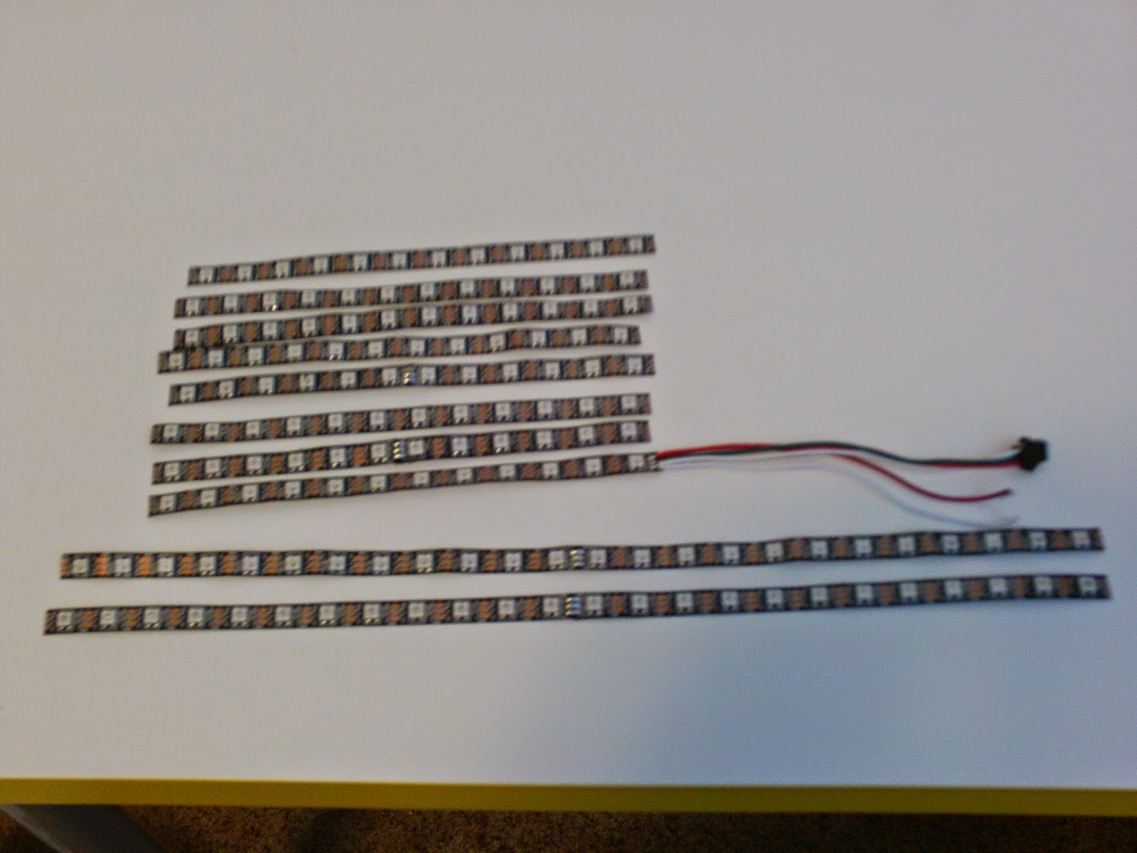 Building An LED Suit: My First WS2812 LED Grid Matrix