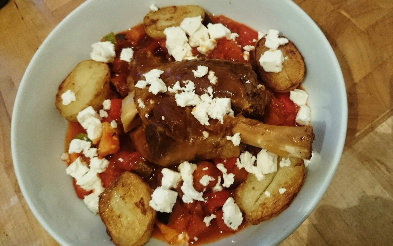 Recipe: Lanarkshire lamb shanks with ratatouille, mini roast potatoes ...