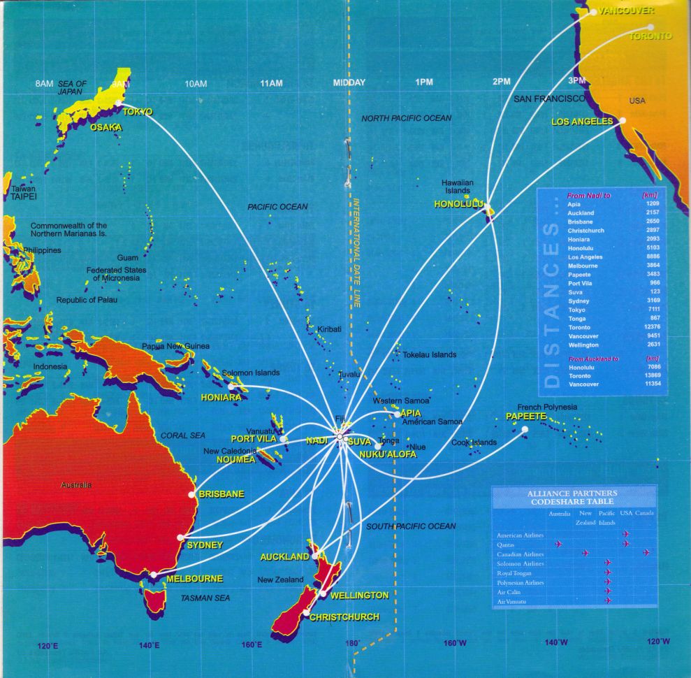 Airline memorabilia: Air Pacific (1999)