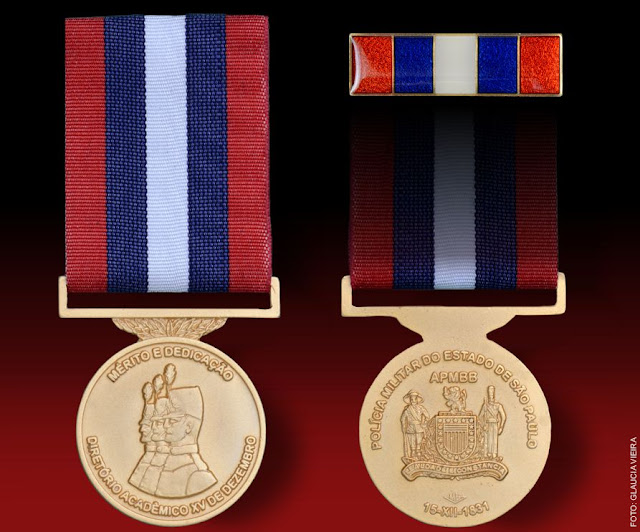 MEDALHÍSTICA MILITAR PAULISTA: Medalha Mérito e Dedicação – APMBB - 1986