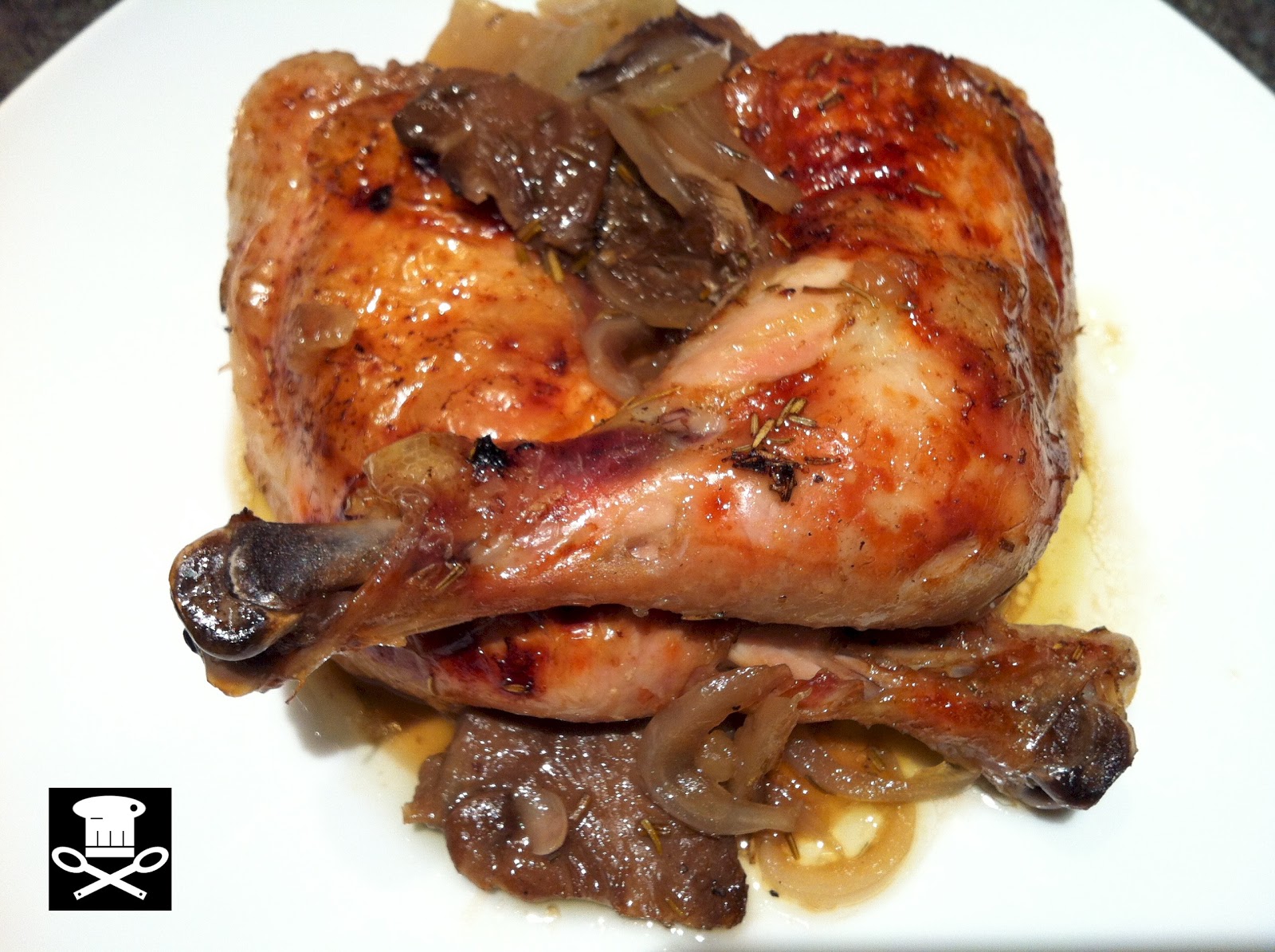 Muslos de pollo al horno con setas y romero - Eneko sukaldari blog ...