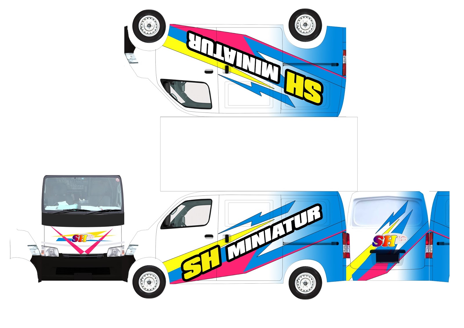 DESIGN PAPERCRAFT BUS: FREE download pola papercraft bus Double decker