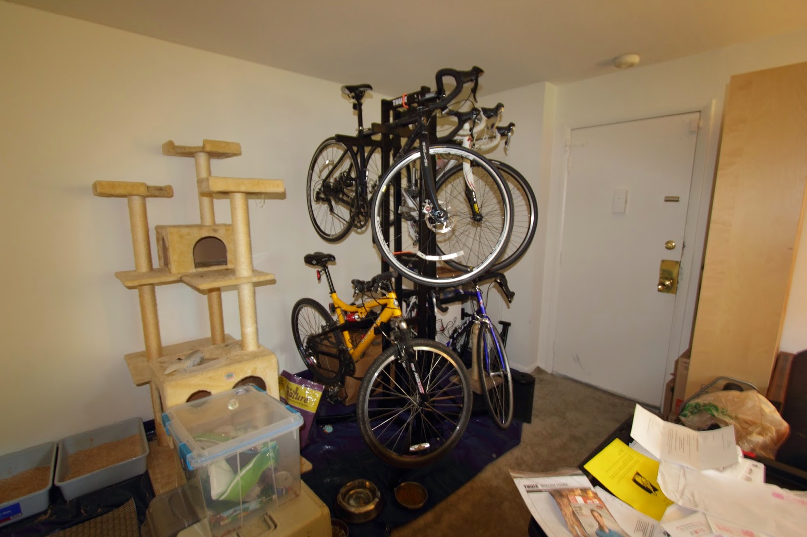 Mooncaller Home Projects: Bicycle Storage - Thule Bike Stacker Storage Rack