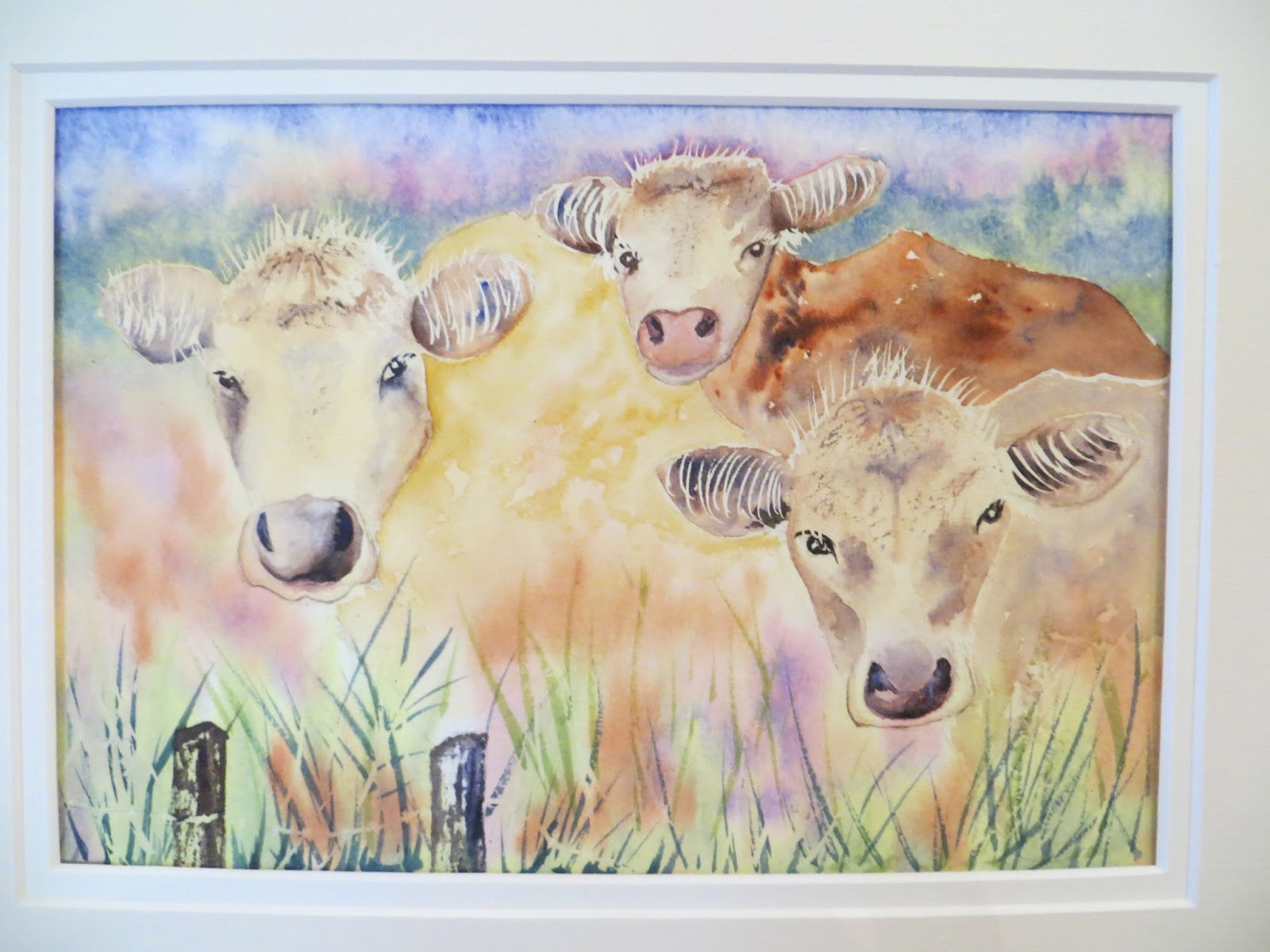 Treetops - One day classes in Newbury: Curious Cows Watercolour Class!