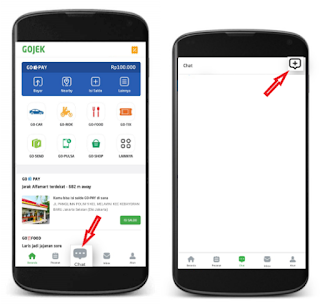 Cara membuat grup chat pada aplikasi Gojek