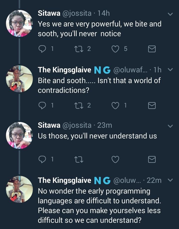 Twitter user says the most dangerous animal is a silent smiling woman