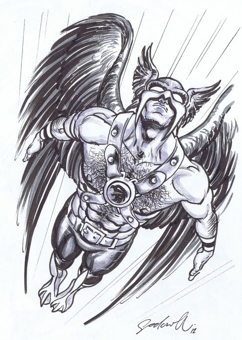 Being Carter Hall: Hawkman Sketch by Stephen Sadowski
