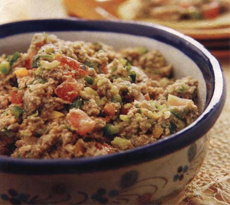 Recetarios Faciles: TOSTADAS DE CARNE APACHE