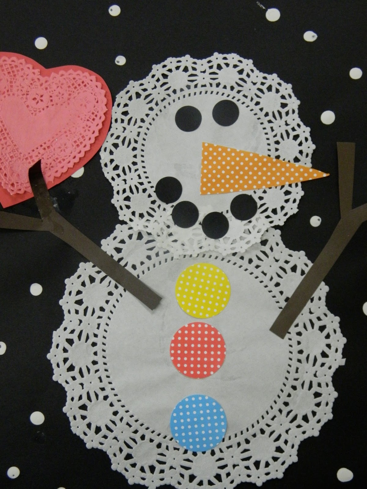 the vintage umbrella: Snowman art projects