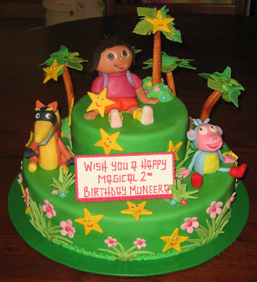 Let Them Eat Cake: Two Tier Dora the Explorer