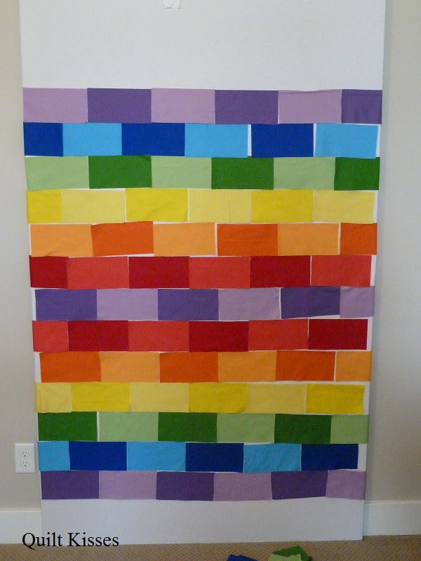 Quilt Kisses: Lego Quilt in Progress