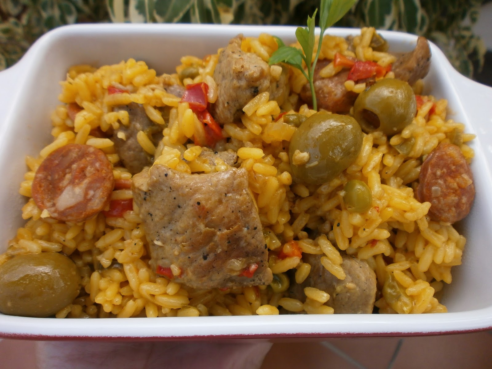 Luzmary y sus recetas caseras: ARROZ CON SOLOMILLO DE CERDO EN OLLA GM