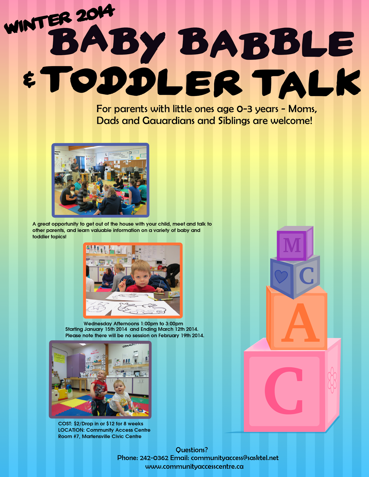 Martensville Community Access Centre: Baby Babble and Toddler Talk