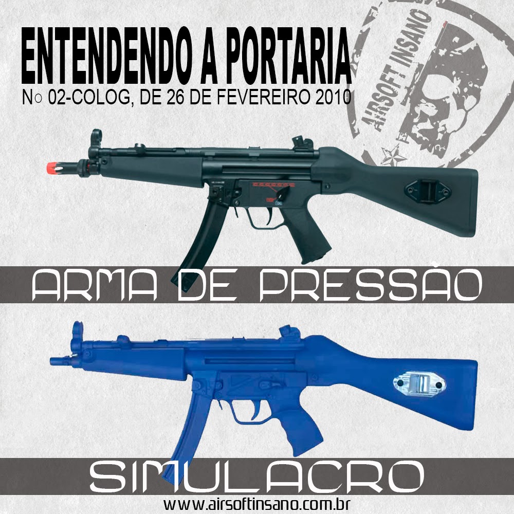 Arma de Pressão X Simulacro - Airsoft Insano