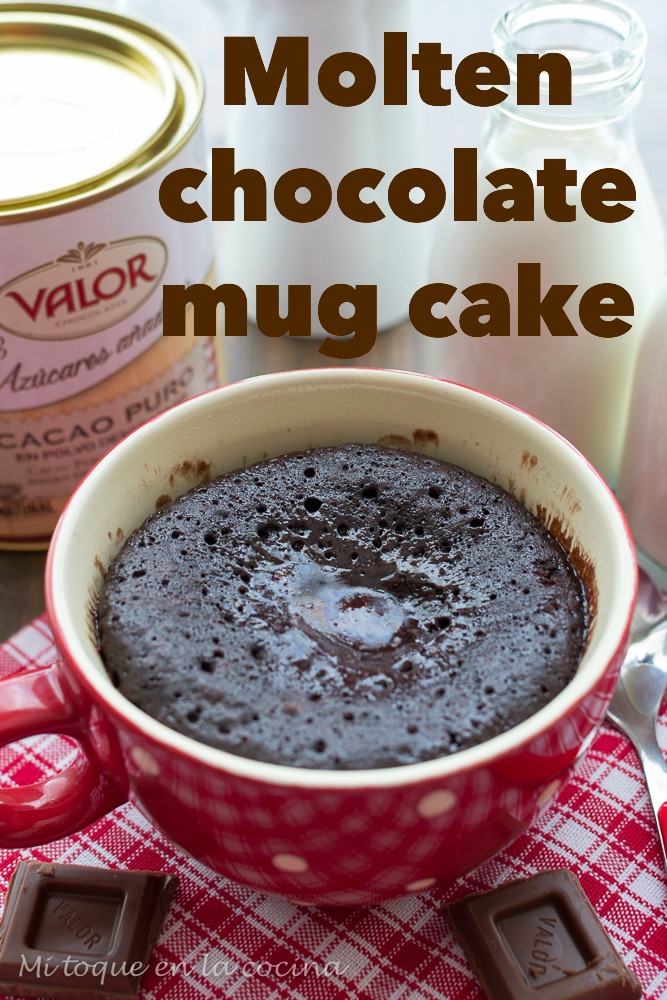 Mi toque en la cocina: Molten chocolate mug cake.