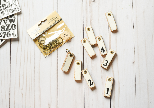 Easy and Versatile Dollar Tree Distressed Number Tags | Little House of ...