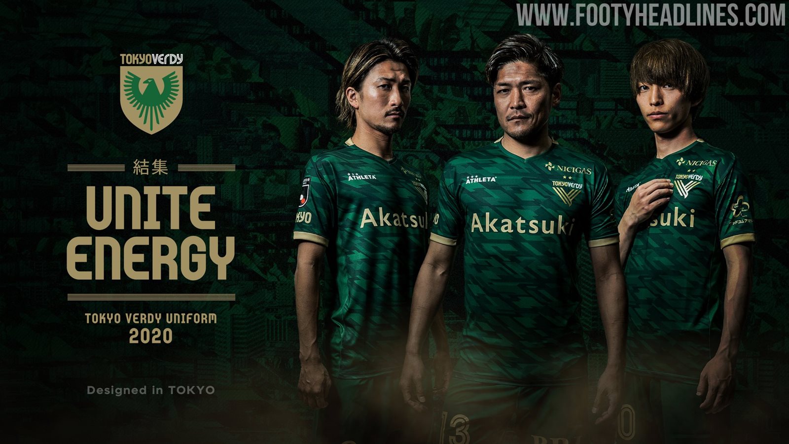 Amazing New Logo For Kit - Tokyo Verdy 2020 Home, Away & Goalkeeper ...