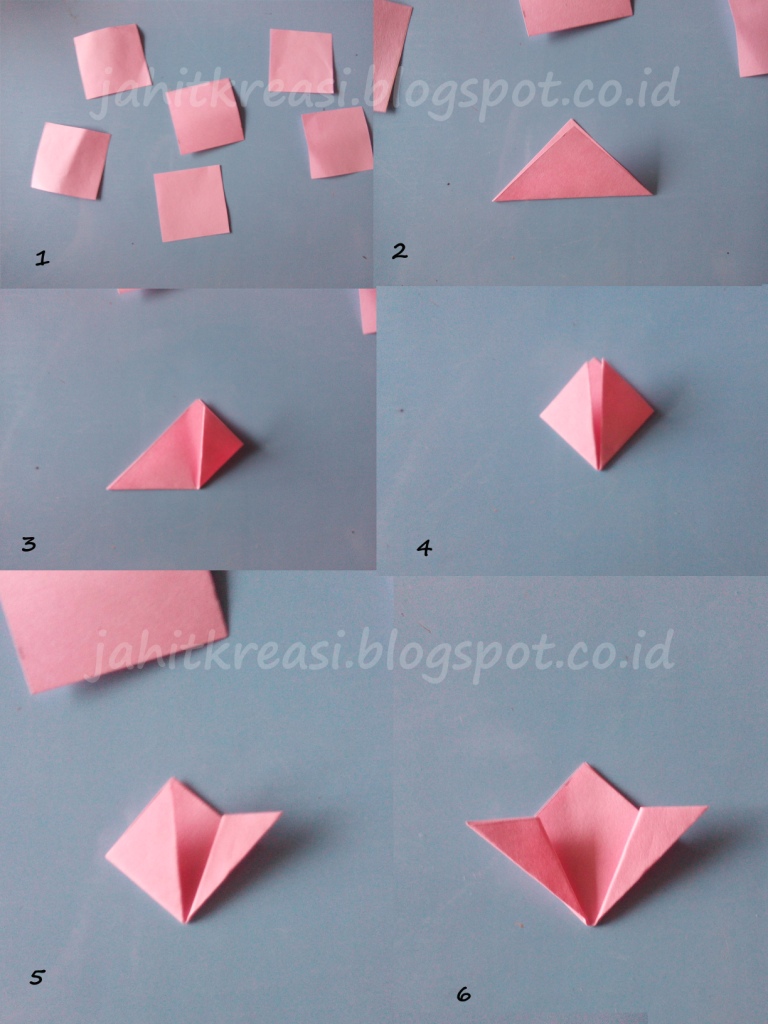 Cara Membuat Origami Bunga - Berbagi Tutorial Aneka Kreasi