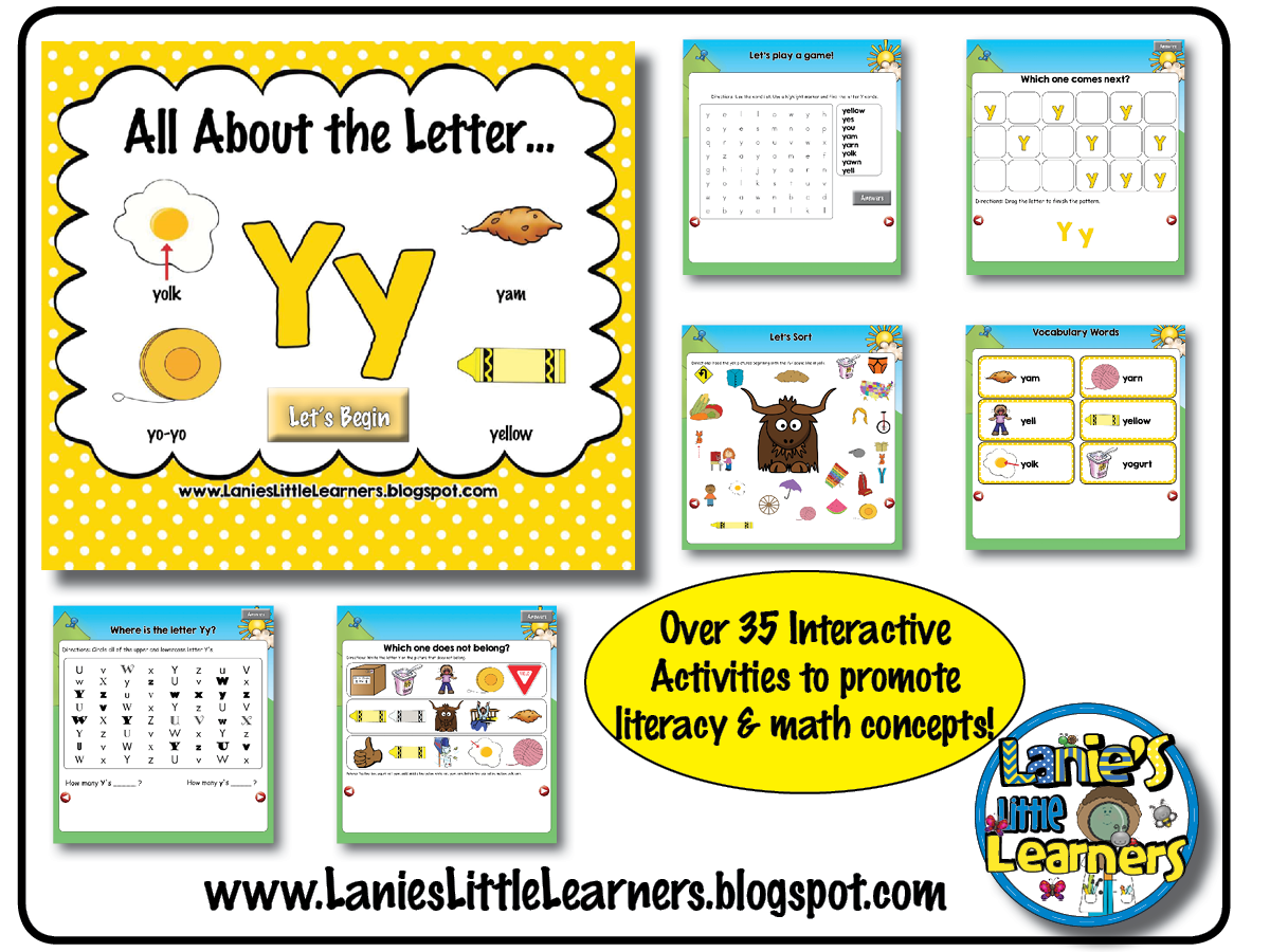 Lanie's Little Learners: All About the Letter Yy {Letter of the Week ...