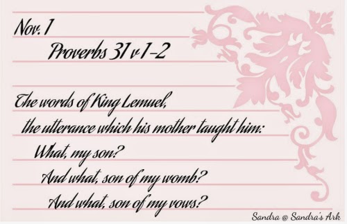 Sandra's Ark: Advice for a King and For Us - A Dose of Encouragement