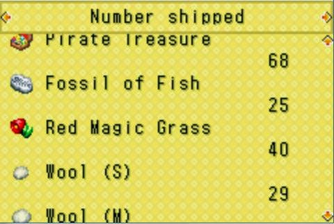 Harvest Moon Friends of Mineral Town Trick: List Item di Harvest Moon Fomt