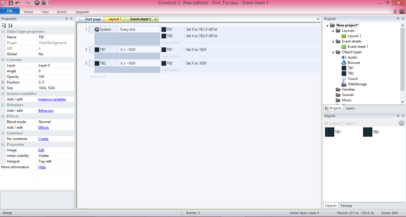 ProgM: Construct 2: Infinite Background Scrolling