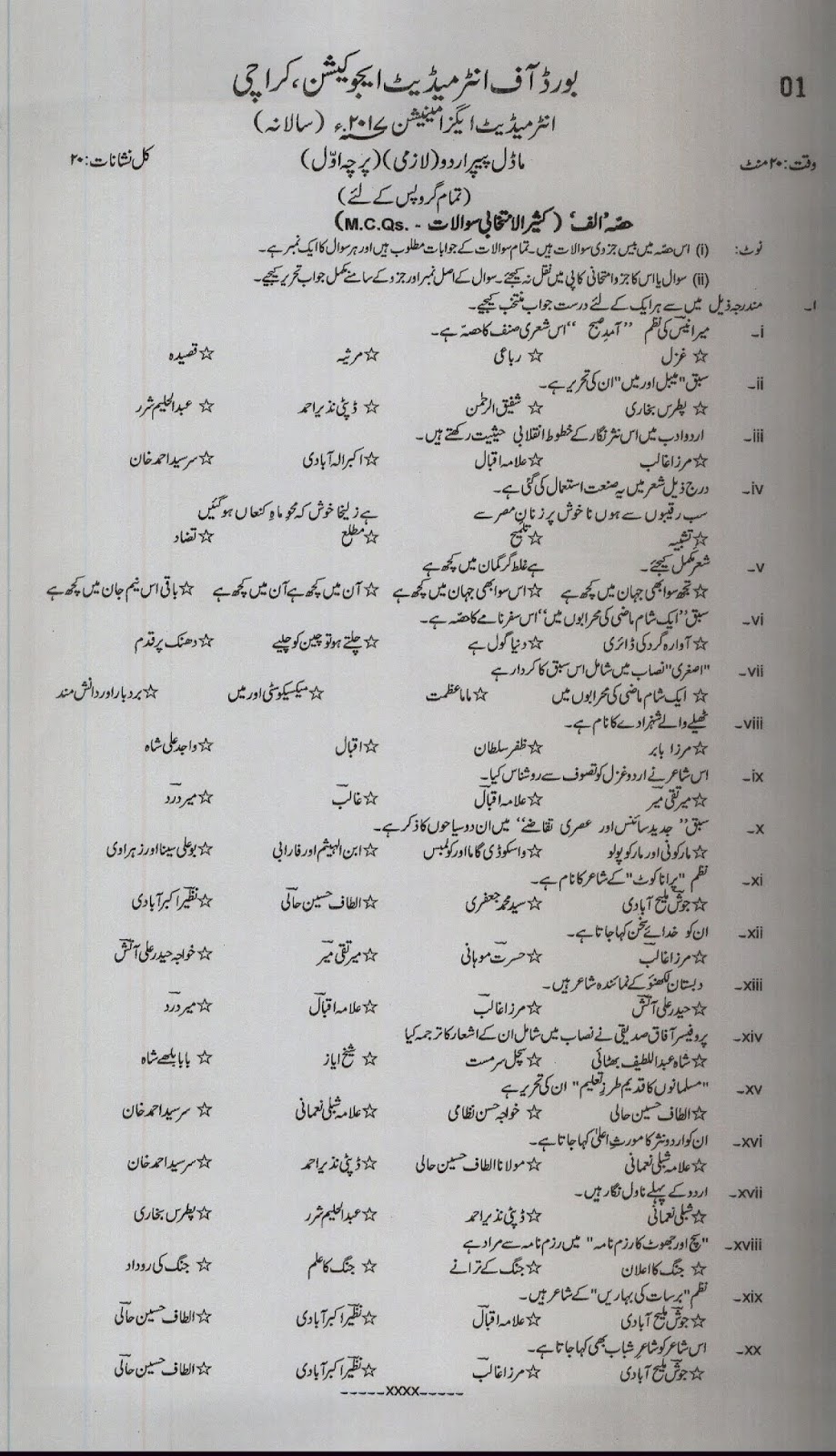 Education Is The Key To Success: Urdu (Compulsory) Paper 1- HSC Part 1 ...