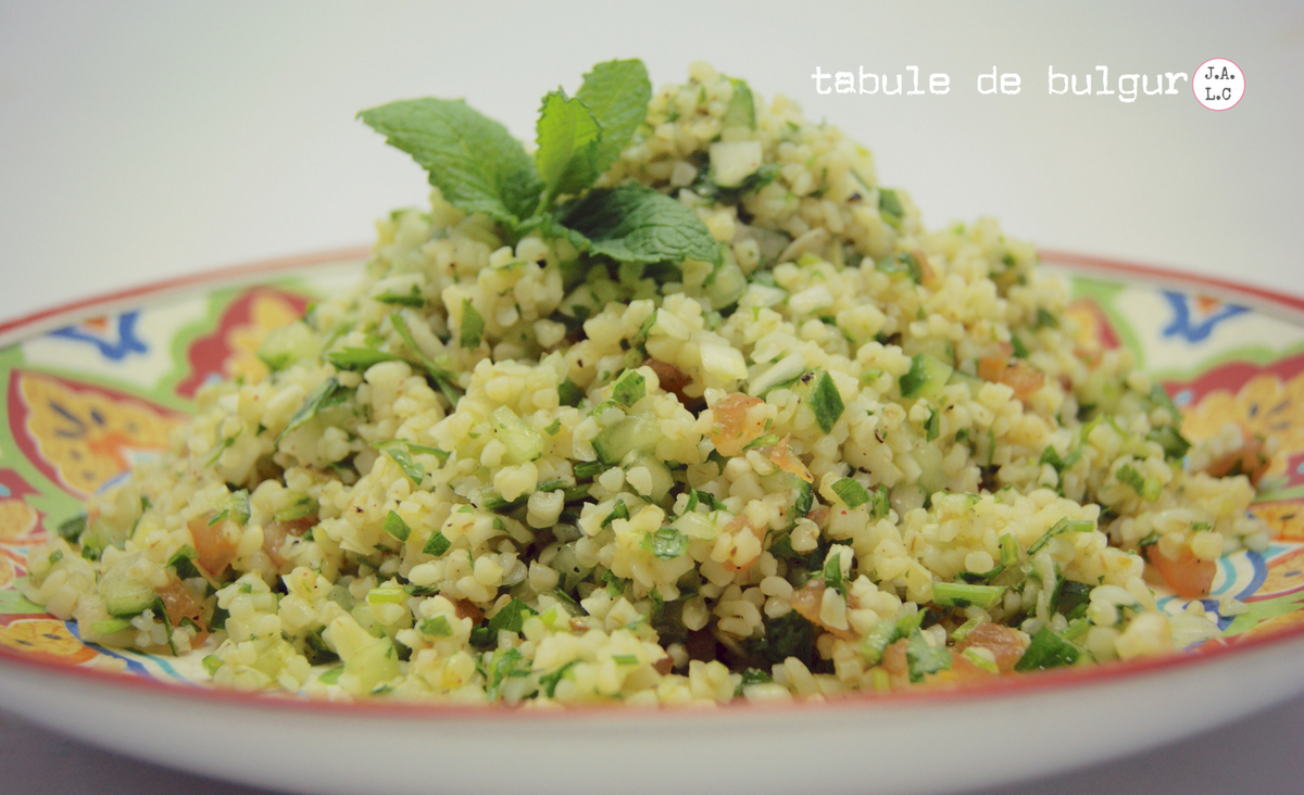 Jugando a las cocinitas: Tabule de trigo bulgur. Receta de tabule