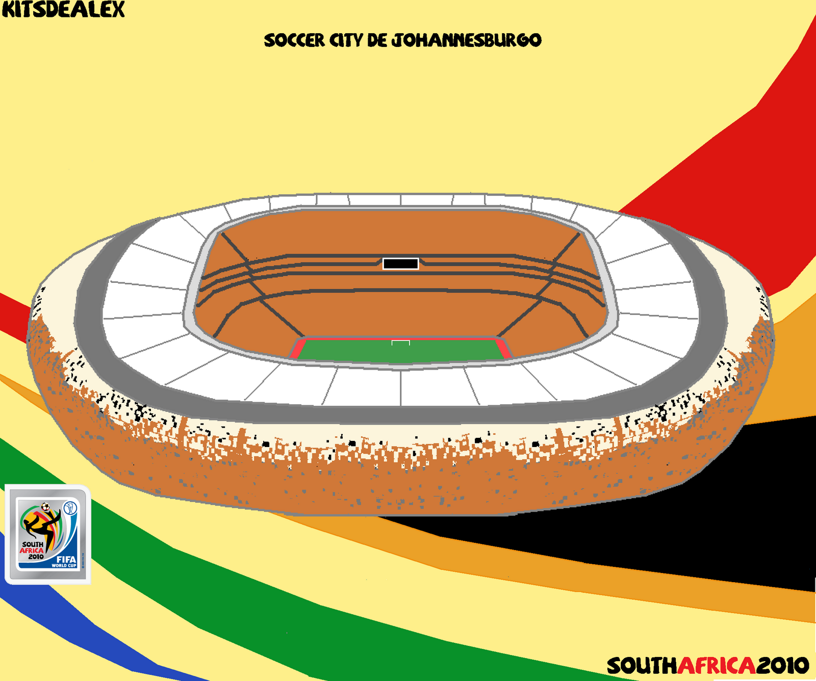 kitsdealex: Estadio Soccer City (Johannesburgo) MUNDIAL 2010