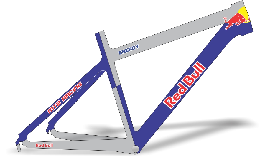 designstickers: Adesivo bike Red Bull - MTB Racing